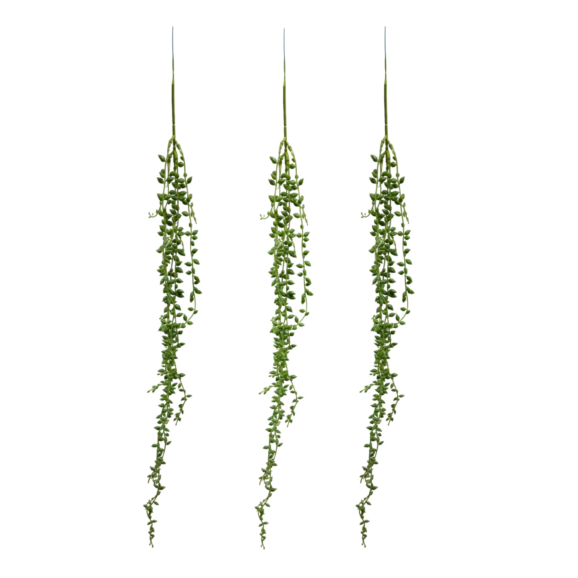 32-inch Artificial Hanging Vine Plant with Flexible Stems, Set of 3 ...